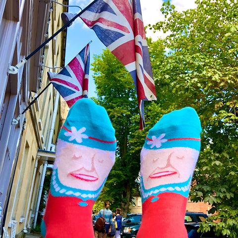Queen Elizabeth Socks – Fun Royal-Themed Socks for Women - ChattyFeet