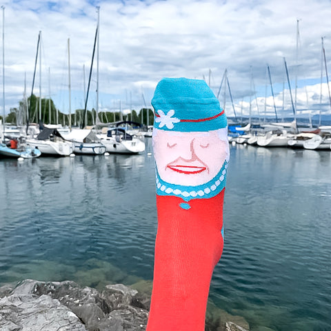 Queen Elizabeth Socks – Fun Royal-Themed Socks for Women - ChattyFeet