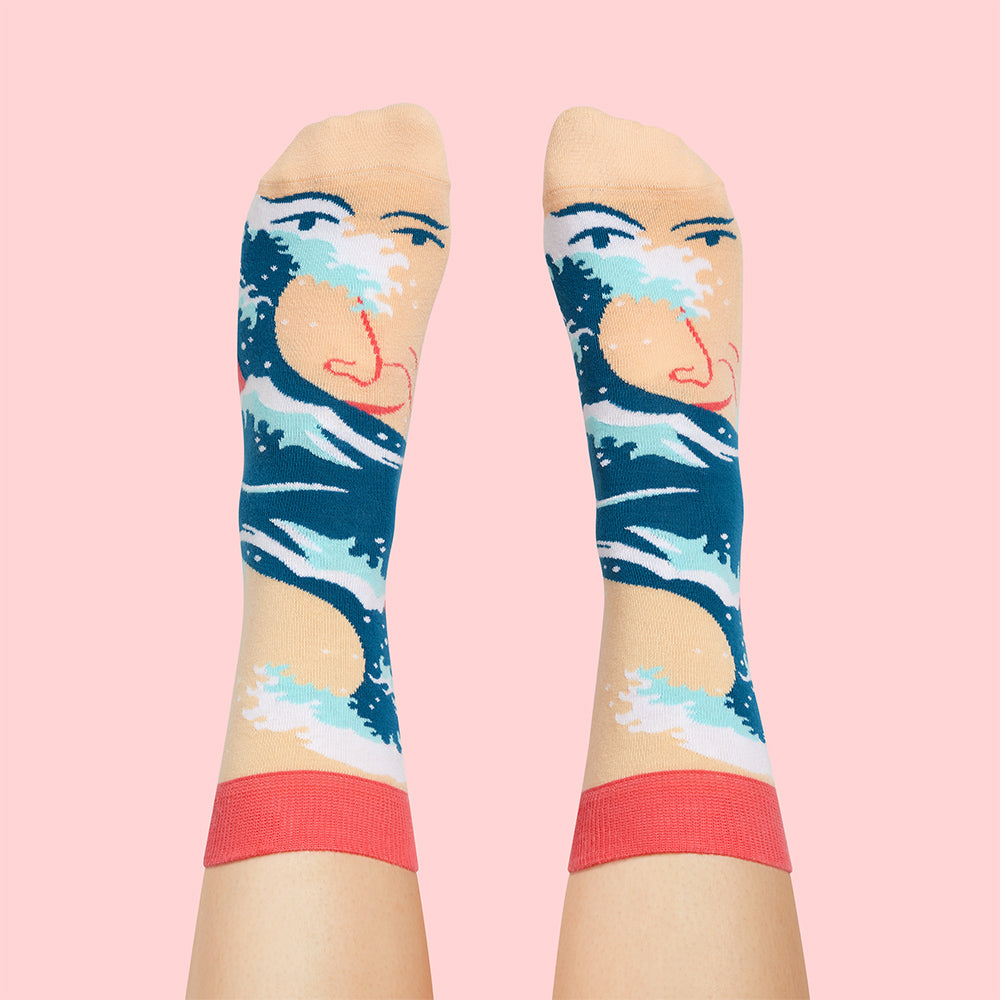 Hokusai Socks - Great Wave off Kanagawa Art Socks