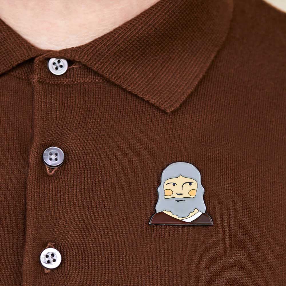 Da Vinci Enamel Pin- ChattyFeet - Inventor Gifts