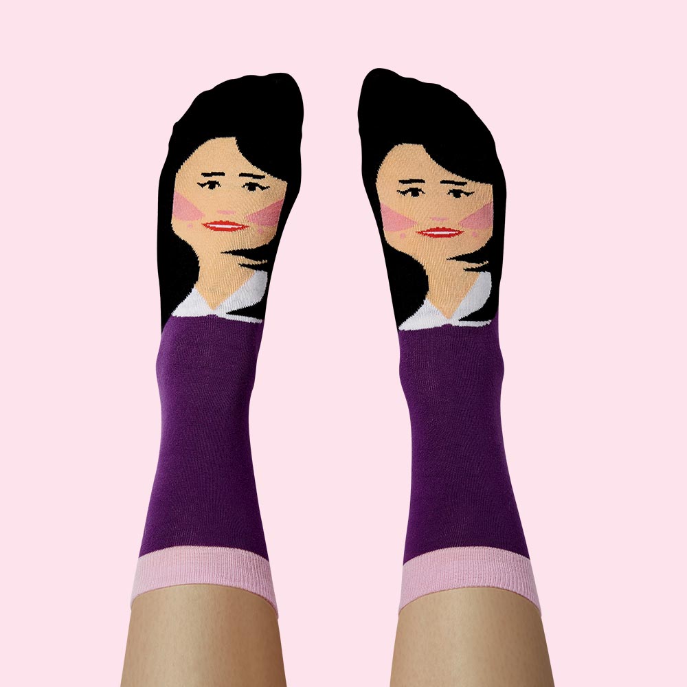 Meghan Ankle Socks - Funny Socks For Royal Fans - ChattyFeet