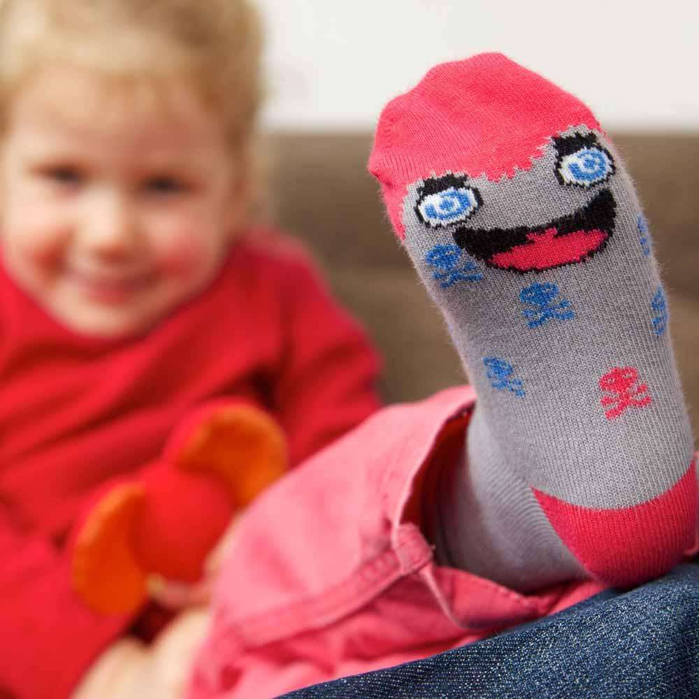 Funky Kids' Socks - ChattyFeet - Cute Pink Character