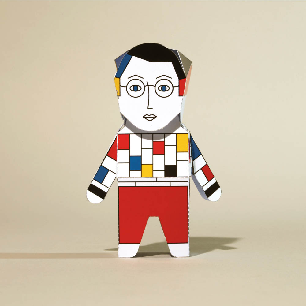 Paper Model - Papier Mondrian - Gift For Artists